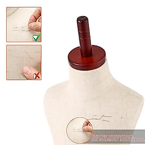 Child Mannequin, Kid Dress Form Mannequin Torso Adjustable Height Unisex Toddler Mannequin Body with Solid Wooden Base, for Clothing Dress Jewelry Display, (Brick red, 2-3 Years Old)