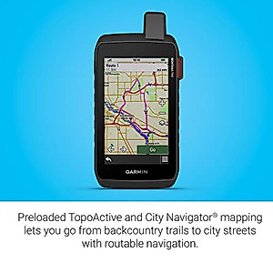 Garmin Montana 700i, Rugged GPS Handheld with Built-in inReach Satellite Technology, Glove-Friendly 5" Color Touchscreen