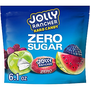 JOLLY RANCHER Zero Sugar Assorted Fruit Flavored Hard Candy Bag, 6.1 oz