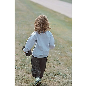 HINTINA Toddler Boy Sweatshirt Outfits Long Sleeve Dinosaur Top Pants Sweatsuit 2PCS Fall Winter Outfits Set(Light Grey, 7-8 Years)