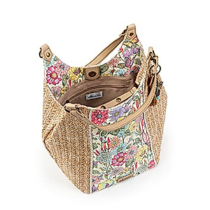 Sakroots Roma Straw Shopper, Pinkberry in Bloom