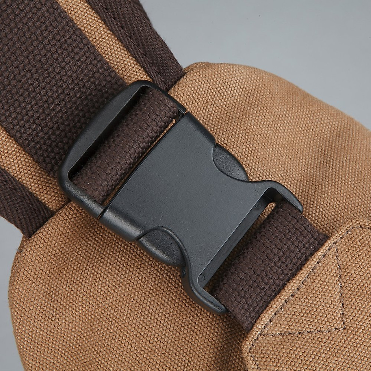 SIMU Sling Bag Pack Canvas Shoulder Sling Backpack Small Crossbody Chest Bag for ipad mini (coffee)