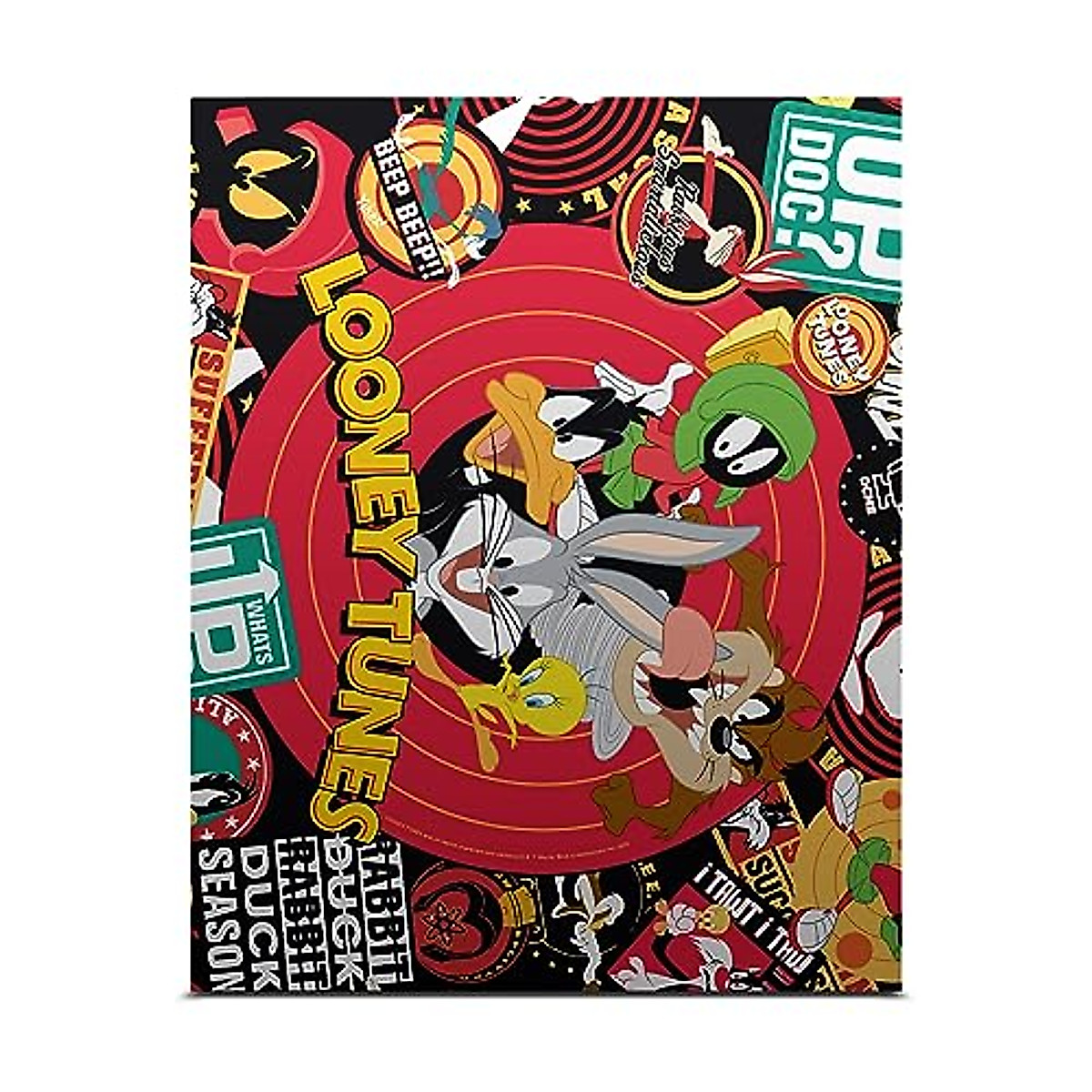 Head Case Designs Officially Licensed Looney Tunes Sticker Collage Graphics and Characters Vinyl Sticker Gaming Skin Decal Cover Compatible with Xbox One X Console