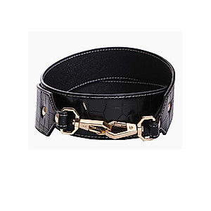 Umily Women Crocodile Cross-Body Strap Replacement Rivet Wide 4.5cm Purse Strap Handbags Shoulder Bags Strap 100cm