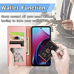 ONV Wallet Case for OnePlus N20 -Solid Color Emboss Feather Flip Phone Case with Strap Card Slot Magnet Leather Shell Flip Stand Cover for OnePlus N20 [MZY] -Orange