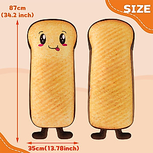 VYUSIT Cat Plush Body Pillow, 24 inch Long Cat Pillow Cute Gray Stuffed Animals Big Eyes Soft Plushies Doll Toys Kawaii Gift for Kids Girlfriend