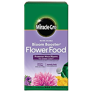 Miracle-Gro 146002 Water Soluble Bloom Booster Flower Food, 4 lb