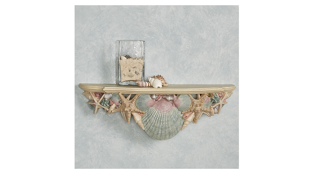 Touch of Class Natural Seashell Wall Shelf