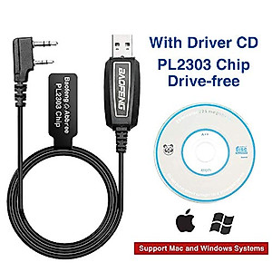 BaoFeng UV-5R 8W High Power Two Way Radio Portable Ham Radio Handheld with one More 3800mAh Battery,Speaker, Antenna, USB Program Cable and Earpiece