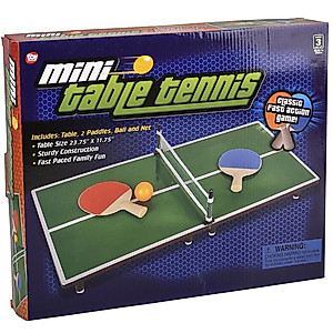 Rhode Island Novelty 24" X 12" Mini Ping Pong Game, 1 Set per Order