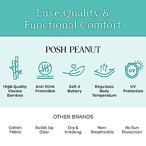 Posh Peanut Baby Swaddle Blanket, Premium Soft Päpook Bamboo Swaddles Wrap & Headband Set, Anti Stink Lightweight Breathable Infant Receiving Swaddling Blankets, Large Boy & Girl Newborn Shower Gift