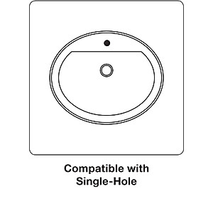 KOHLER K-2337-1-0 Memoirs Stately Drop-In Bathroom Sink with Stately Design, White