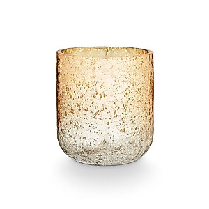 ILLUME Noble Holiday Winter White Small Crackle Glass Candle