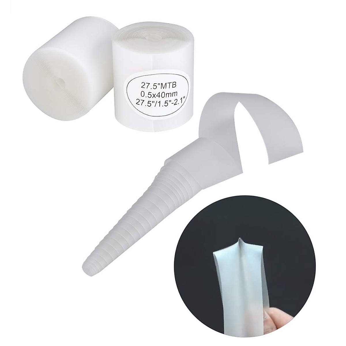 Dilwe Tire Liners, 2 Pcs Thick High Tensile Strength Bike Tire Tube Protectors Puncture Proof Belt for Most Mountain Road Bikes(700C)