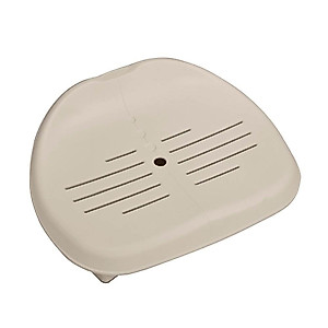 Intex PureSpa Plus Greywood Inflatable Hot Tub Jet Spa with Brush, Skimmer and Scrubber Maintenance Kit and 2 Removable Seat Spa Accessories