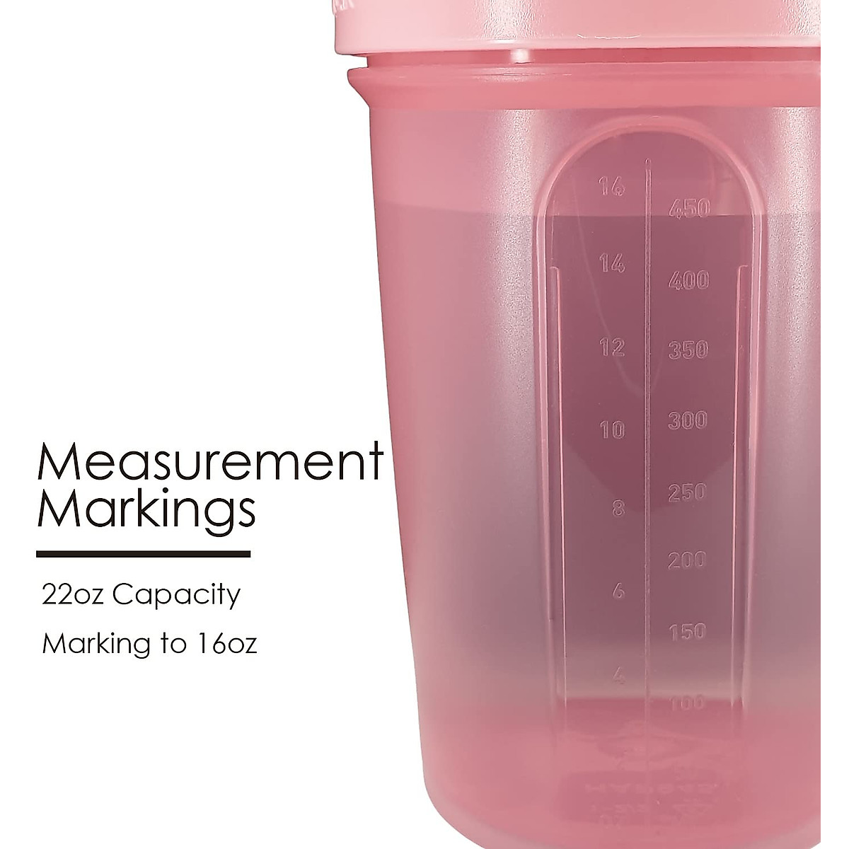 Herbalife Shaker Bottle 15.2-Ounce (450ml) Pink