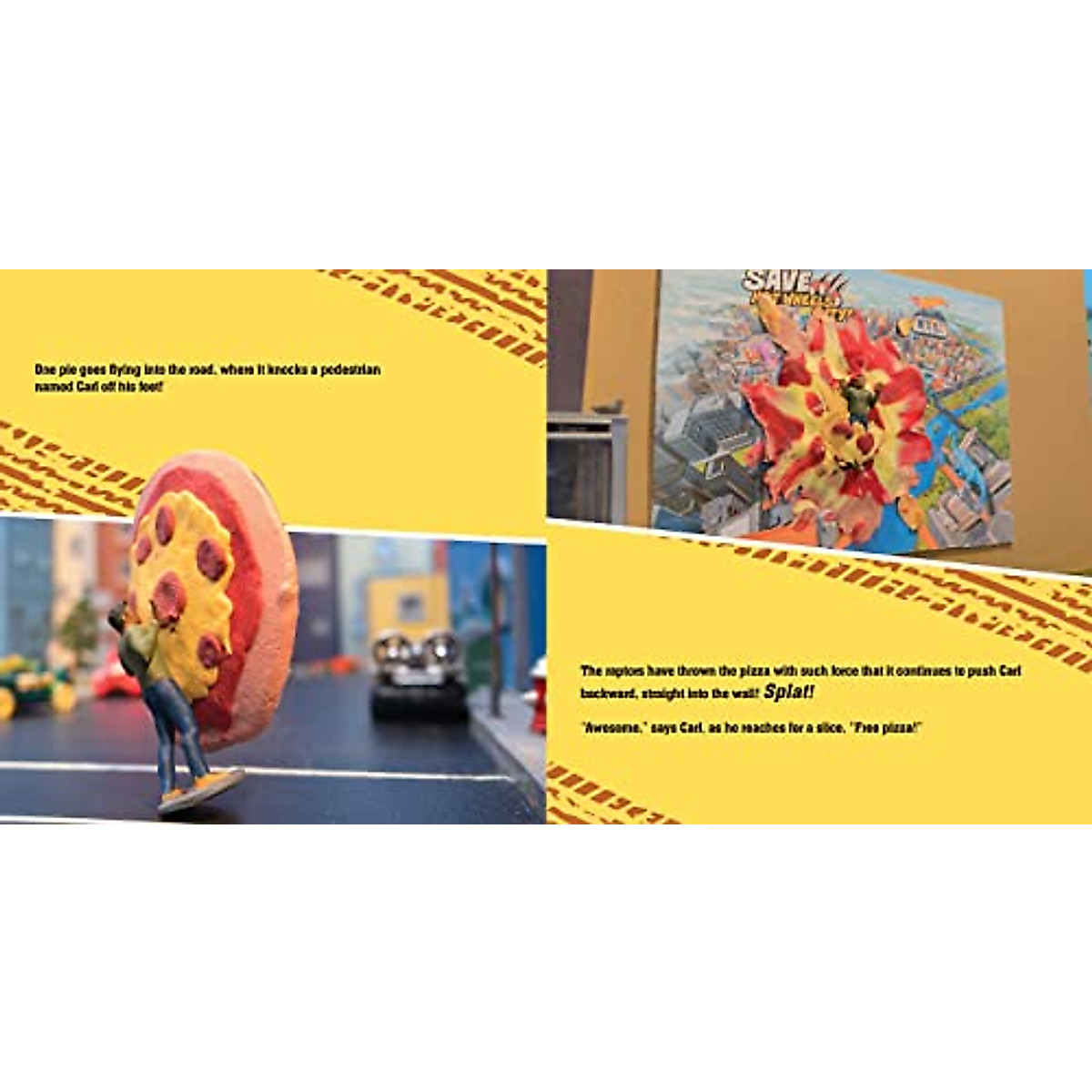 Hot Wheels City: Pizza Party Peril!: Car Racing Storybook with 45 Stickers for Kids Ages 3 to 5 Years