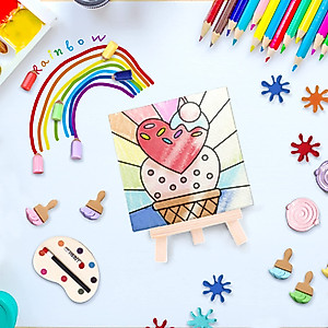 SaSbSc Art Party Cake Decorations with Paint Cupcake Topper Cute Paint Party Supplies Art Themed Birthday Favors for Kid Slime Party Graffiti Artist Birthday Party