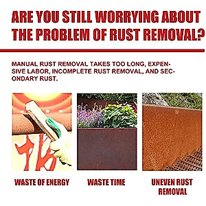 100ml Rust Converter Ultra, Car Chassis Rust Converter, Anti-rust Rust Remover Repair Protect, Multi-Functional Car Metallic Paint Anti-Rust Chassis Universal Rust Converter Gel with Brush (1pcs)