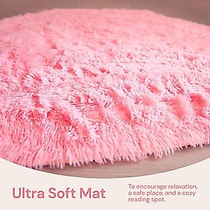 PLAYVIBE Princess Tent for Kids Tent 55"x53" – Princess Toys Kids Tent with Ultra Soft Rug & Star Led Lights – Princess Castle, Indoor & Outdoor