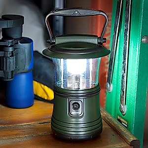 Dorcy 200 Lumen Rugged Camping Lantern with Amber Night Light Mode , Green , samsung - 22629