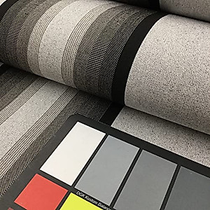 Sunbrella Awning/Marine 4799-0000 46'' Grey/Black/White Fabric, Evening Shadow