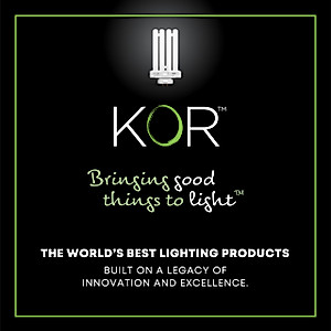 KOR Pack of 2 - FML27-65K Light Bulbs 27 Watt 4 Pin FML Lamp Replacement Bulb 6500K Natural Spectrum Daylight CFL 27W Plugin GX10Q-4 Base