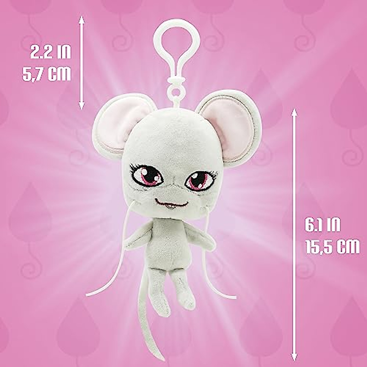 Miraculous Ladybug Mullo Plush Clip-On Toy for Kids