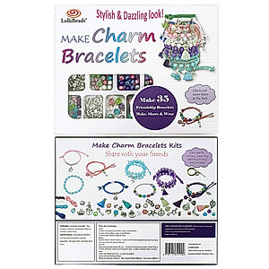 LolliBeads (TM) Make Charm Bracelets Kits 800 pcs Premium Bracelet Jewelry Making Kit Arts and Crafts for Girls Best Birthday/Christmas Gifts/Toys/DIY for Kids Friendship Bracelets Maker