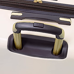 LONDON FOG Brentwood II 20" Expandable HARDSIDE Spinner Carry-ON, Cream, Inch