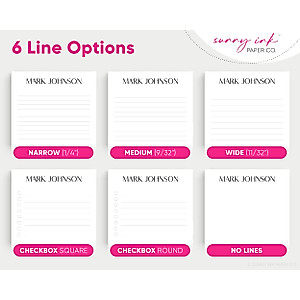 Personalized Custom Notepad - Office Business Professional Desk Writing Paper - Memo Scratch Legal Pad