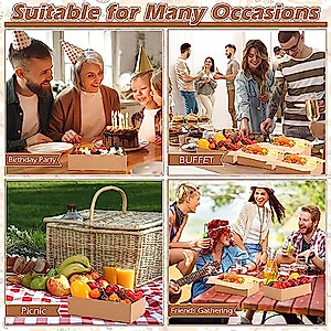 Seajan 50 Pack 40oz Disposable Food Box and 100 Pcs Sandwich Wrapping Paper Kraft Paper Food Tray Paper Food Containers Paper Trays for Food Foldable Fast Food Holders Greaseproof Liners for Snack