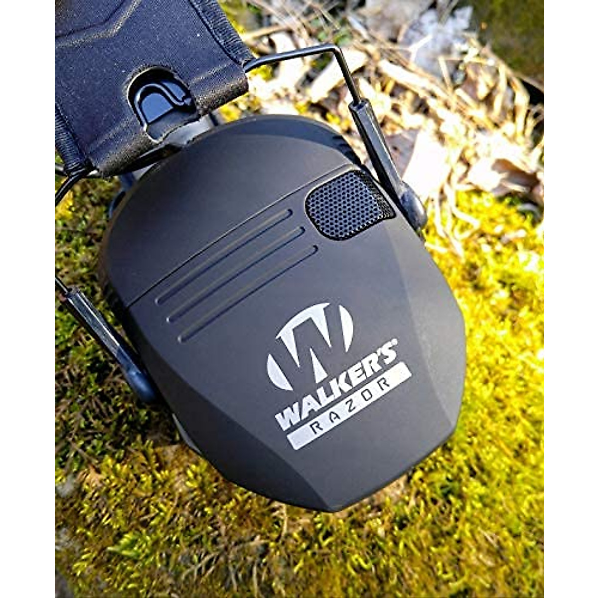 Walker's Razor Slim Electronic Muff, Black