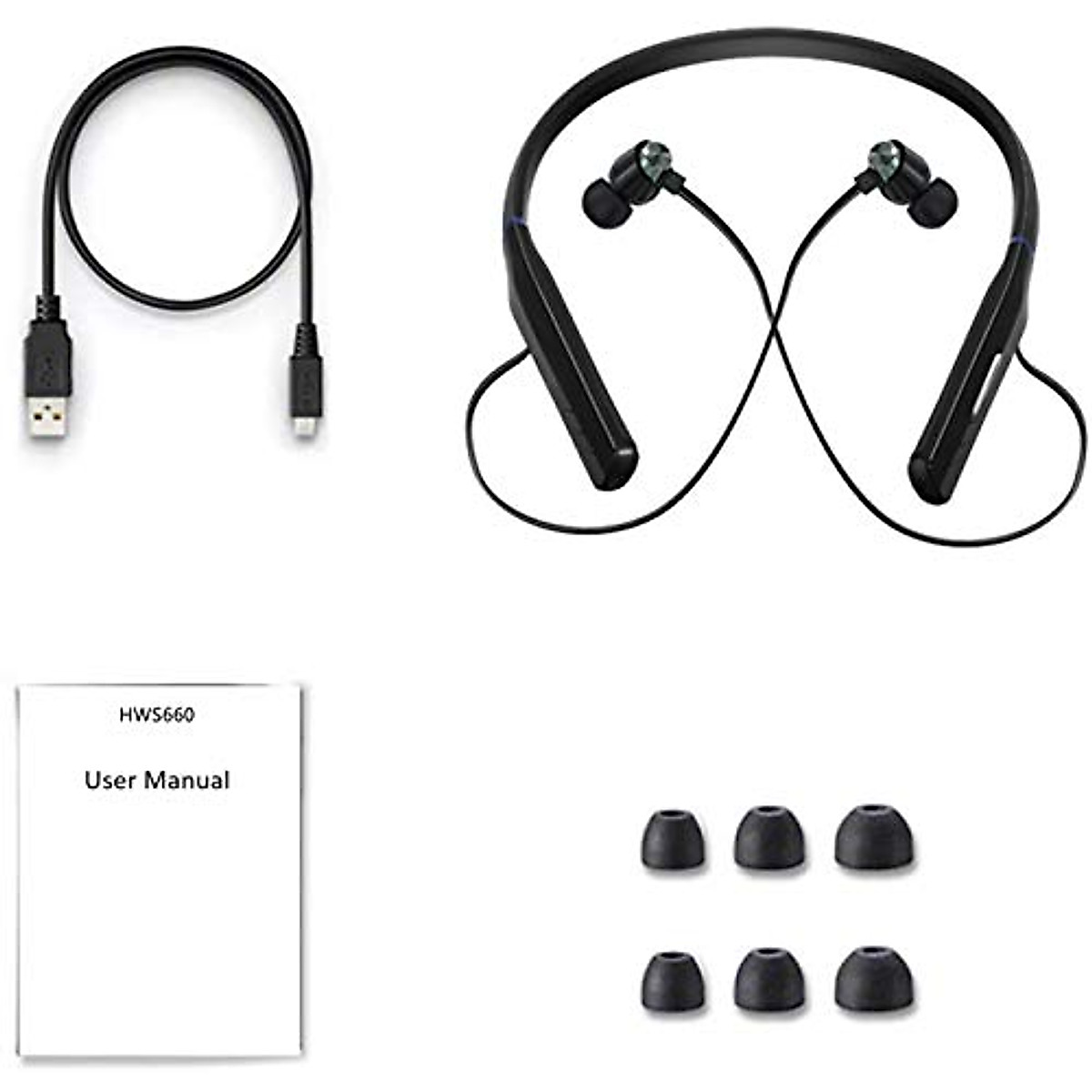 QT S Wireless Bluetooth Neckband Headphones Deep Bass IPX4 Waterproof Sports in-Ear Earphones V5.0 w/Mic,HiFi Stereo Deep Bass Headsets, Magnetic Neckband 20 H Playback for Gym Workout Travel