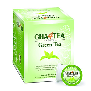Cha4TEA 36-Count Green Tea Pods for Keurig K-Cup Brewers