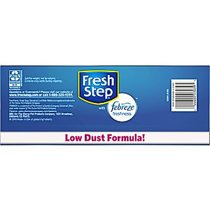 Fresh Step Odor Shield Scented Litter with the Power of Febreze, Clumping Cat Litter, 14 Pounds