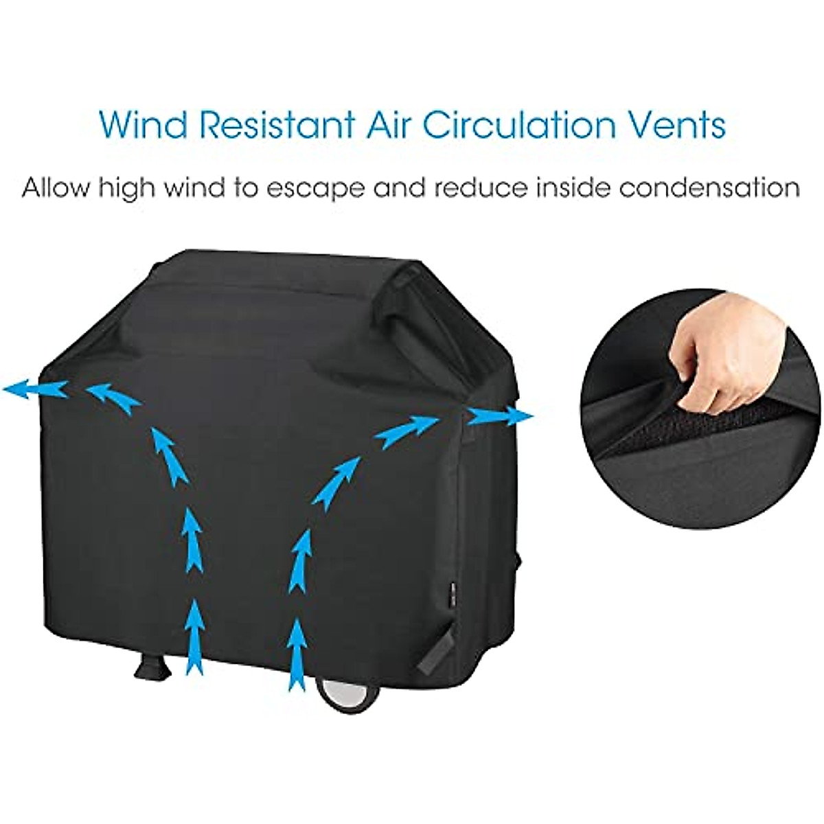 Unicook Heavy Duty Waterproof Barbecue Gas Grill Cover, Small 50-inch BBQ Cover, Special Fade and UV Resistant Material, Fits Grills of Weber Char-Broil Nexgrill Brinkmann and More, 50"W x 22"D x 40"H