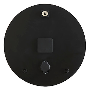 Taylor Cocktail Poly Resin Indoor and Outdoor Clock and Thermometer, 14 Inch, Multi-Color