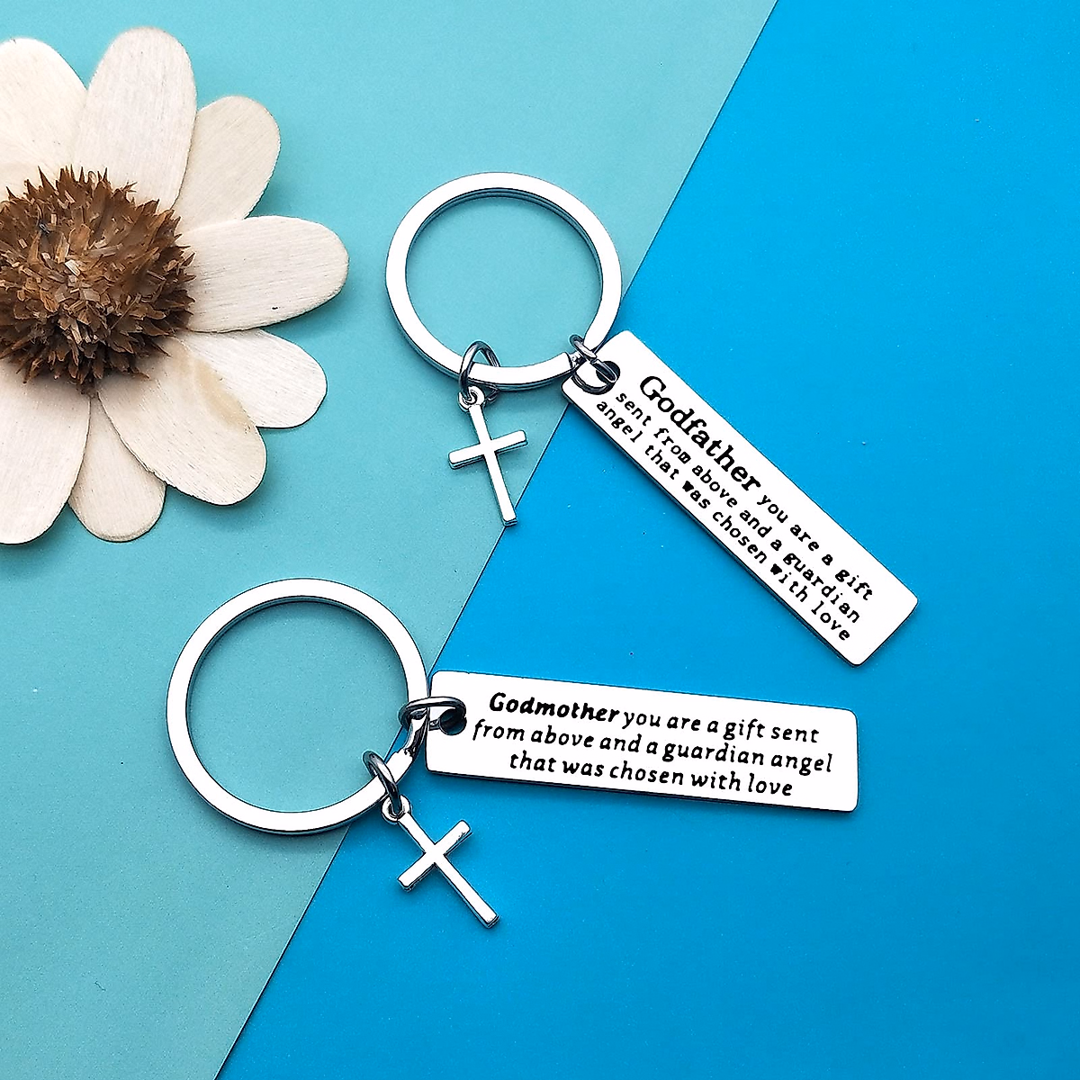 Godparent Gift from Godchild Godmother Proposal Gift Christening Gift First Communion Keychain for Godmother Godfather Godparents Announcement Gift Appreciation Godparent Gift Fathers Mothers Day Gift