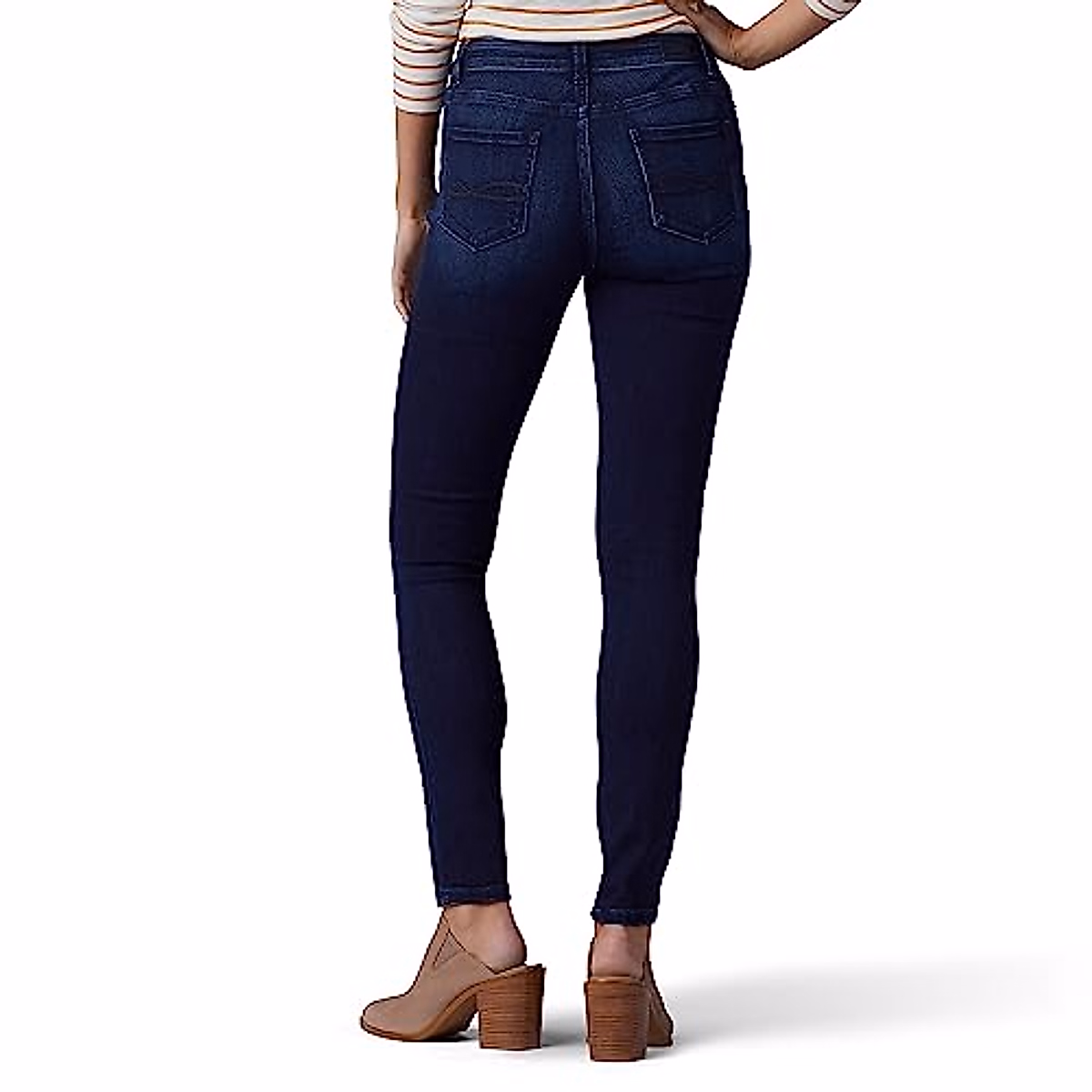 Lee Women's Sculpting Slim Fit Skinny Leg Jean, Nightingale, 10 Medium