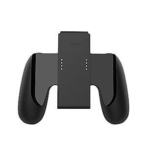 Kinvoca Charging Grip with 2000mAh Battery, 2-in-1 Comfort Grip for Nintendo Switch Controller, Controller Charger with 32in USB-C Cable, Power & Charge Indicators, Overcharge Protection
