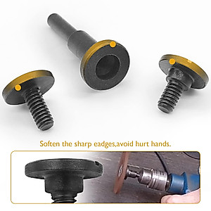 2 Set Mounting Mandrel for Cut-Off Wheels W/3/8" Arbor Hole, 1/4" Stem Shaft for Die Grinder Rotary Tool