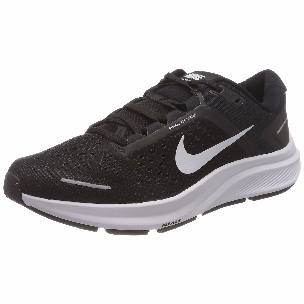 NIKE Men's Air Zoom Structure 23 Trail Running Shoe, Black White Anthracite, 9
