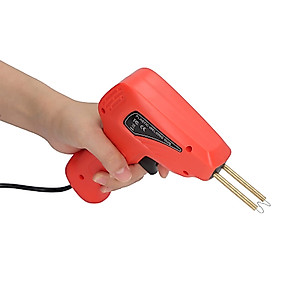 Upgraded Plastic Welder, Plastic Welding Kit Hot Stapler Plastic Repair Kit Torch With Staple Robust Practical Bumper Repair Stapler Plastic Welder Gun Kit(Red)