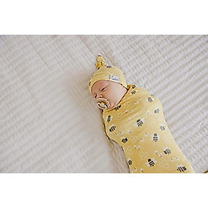 Copper Pearl Large Premium Knit Baby Swaddle Receiving Blanket Honeycomb