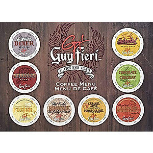 Guy Fieri Flavortown Coffee Pods, Bananas Foster Flavored Coffee, Medium Roast Coffee for Keurig K Cups Machines, Single Serve Coffee Pods, 24 Count
