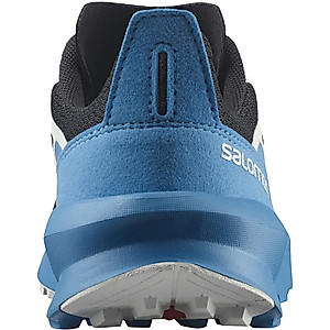 Salomon Kids Patrol Trail Running Shoes, Magnet/Pearl Blue/Tobacco Brown, 1 US Unisex Little