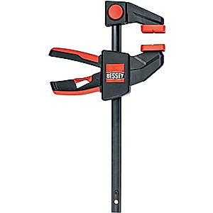 BESSEY EHK SERIES - 300 lb Clamping Force - 12 in - EHKL12 Trigger Clamp Set - 3.125 in. Throat Depth - Wood Clamps, Tools, & Equipment for Woodworking, Carpentry, Home Improvement, DIY