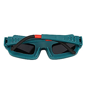 Asixxsix Solar Auto Darkening Welding Goggle, Welder Safety Protective Arc Welding Glasses Helmet Auto Dimming Glasses Protect Eyes from Piercing Block Welding Slag and Prevent Splashing