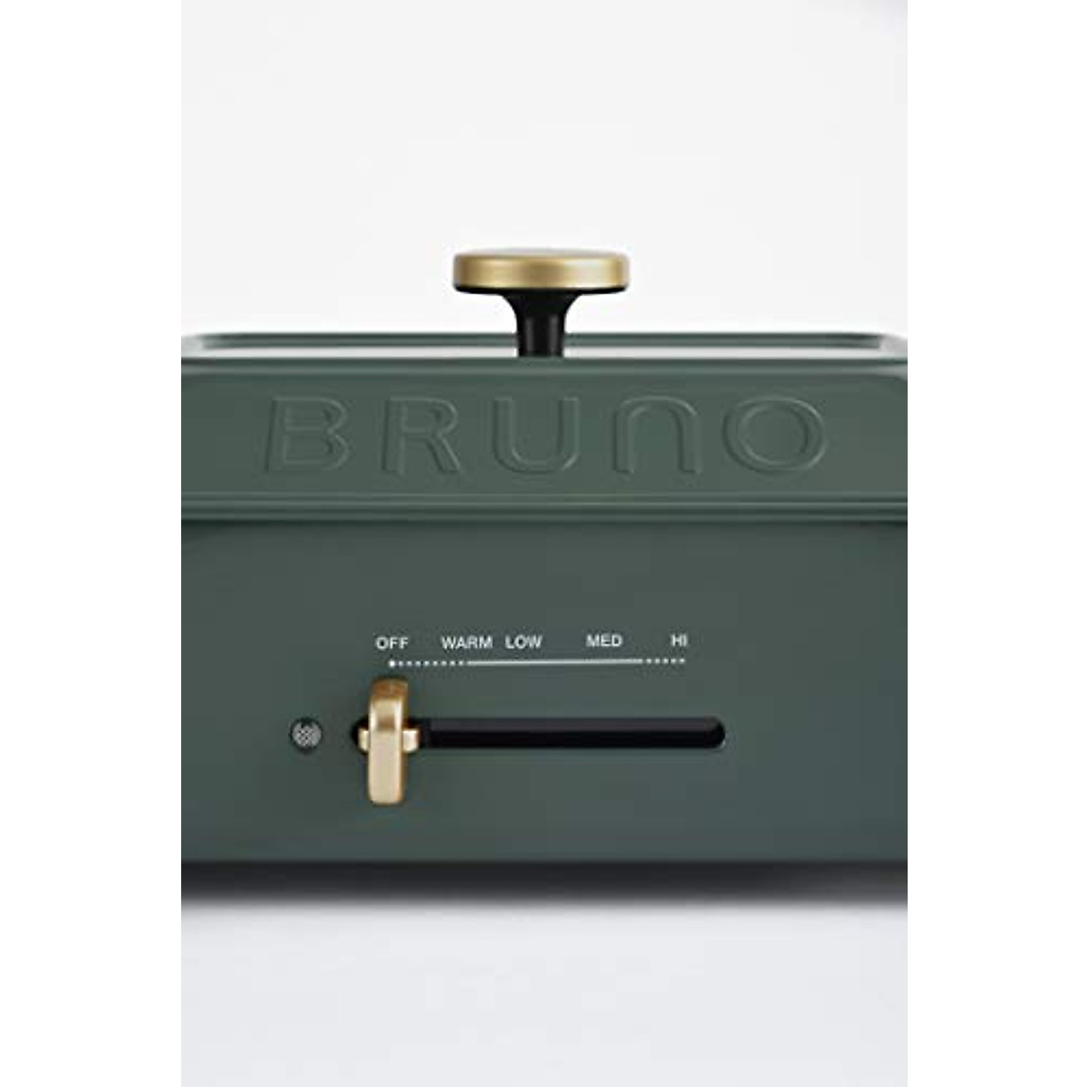 Bruno Compact Hot Plate Electric Griddle Multifunctional Electric Skillet 120V Bruno Indoor Grill Bruno Takoyaki Hotpot and Steamer Multi-color North American Authorization Dealership (cactus green)